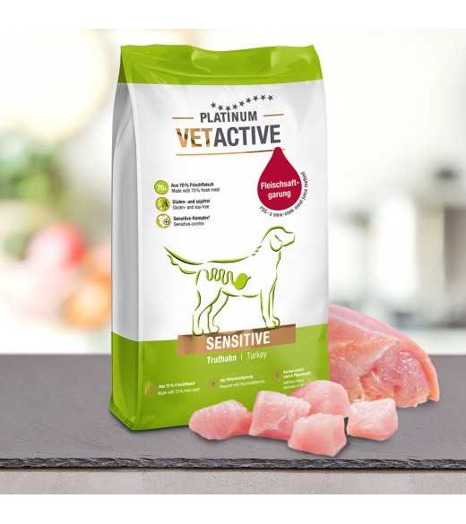 3 x 5 kg PLATINUM Vetactive Sensitiv Hundefoder